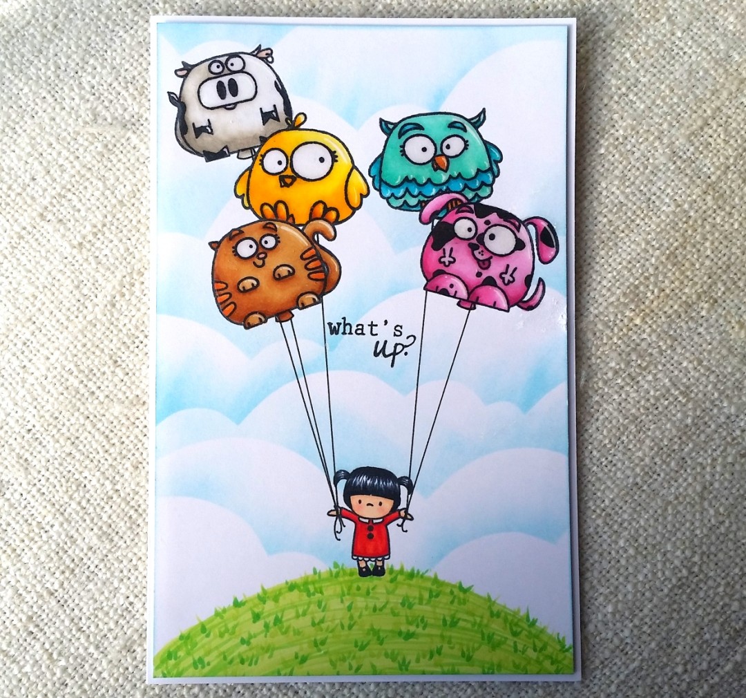 Balloon Animals Birthday Card | CraftyPaws
