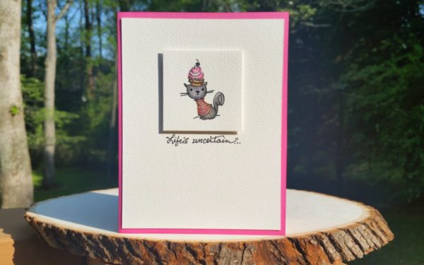 Another Silly CAS Spring Birthday Card | CraftyPaws