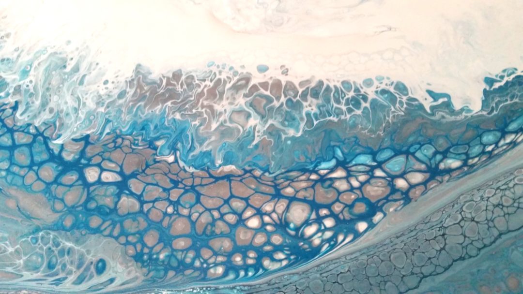 Ocean Wave Acrylic Flow Art | CraftyPaws