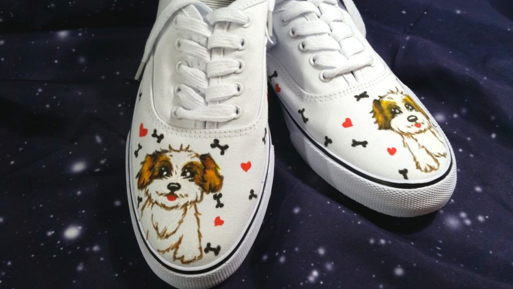 Customized Puppy Tennis Shoes! | CraftyPaws